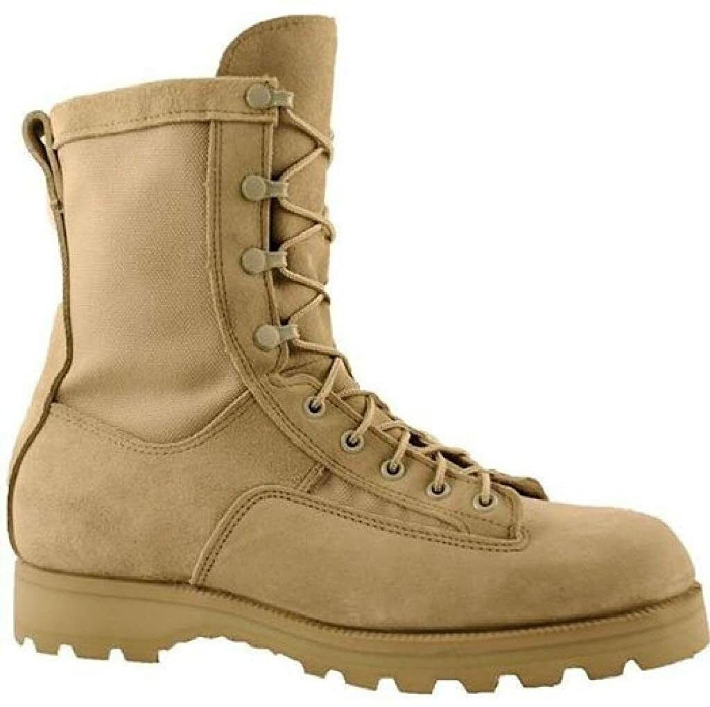 BATES E33100-F FLIGHT VEHICLE COMBAT CREWMEN COLD WEATHER TAN BOOTS 13R ...