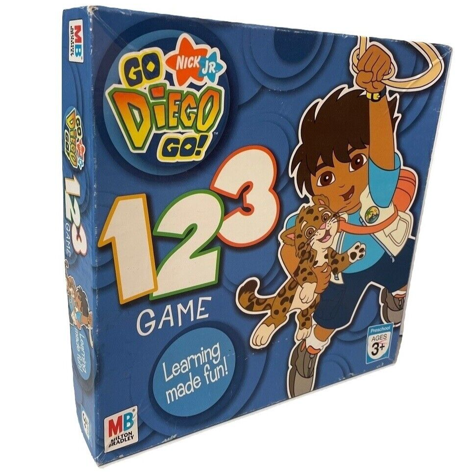 Nick Jr Go Diego Go! 123 Board Game Learning Made Fun By Milton Bradley ...