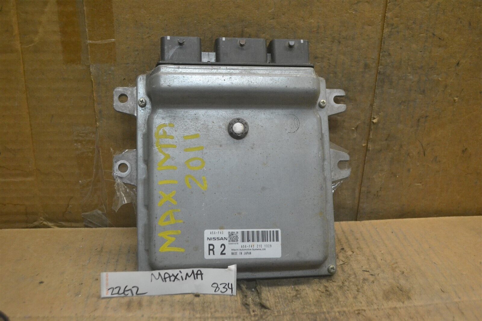 2011 Nissan Maxima AT CVT Engine Control Unit ECU A56F43Z1E Module 834 ...