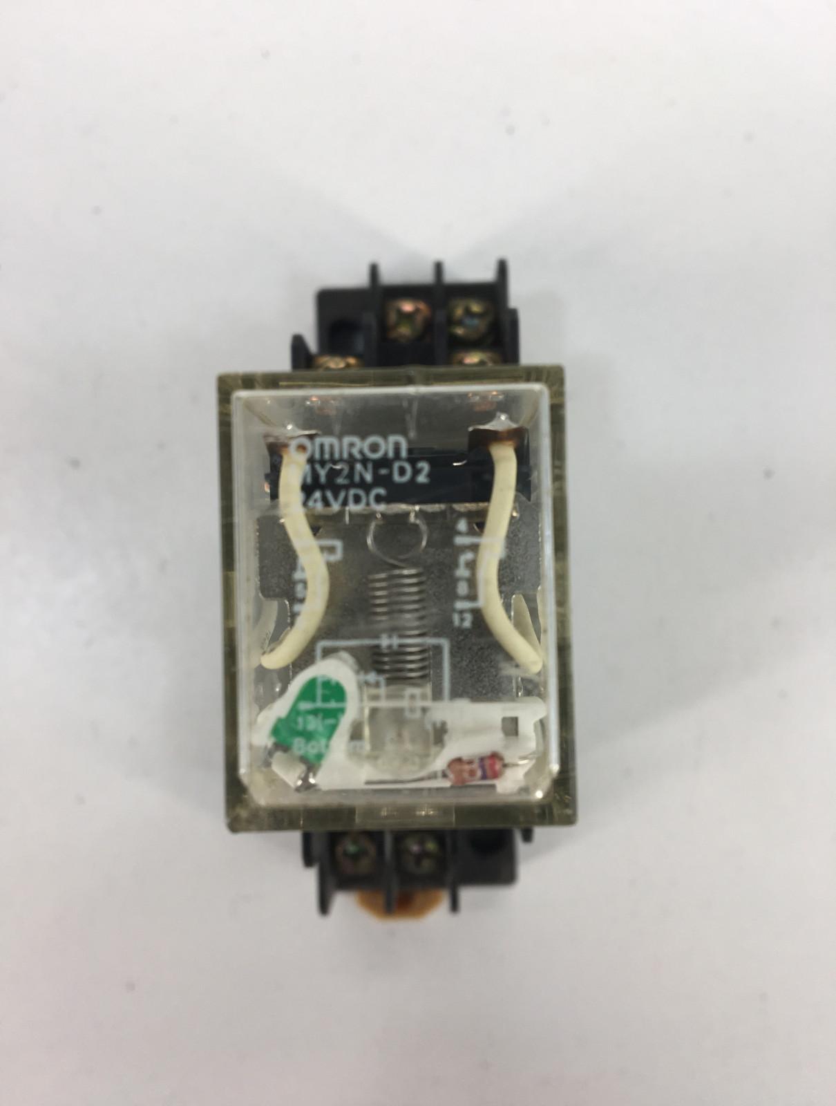 Omron MY2N-D2 Relay 250VAC 24VDC Coil 5Amp W/Socket Base - General ...