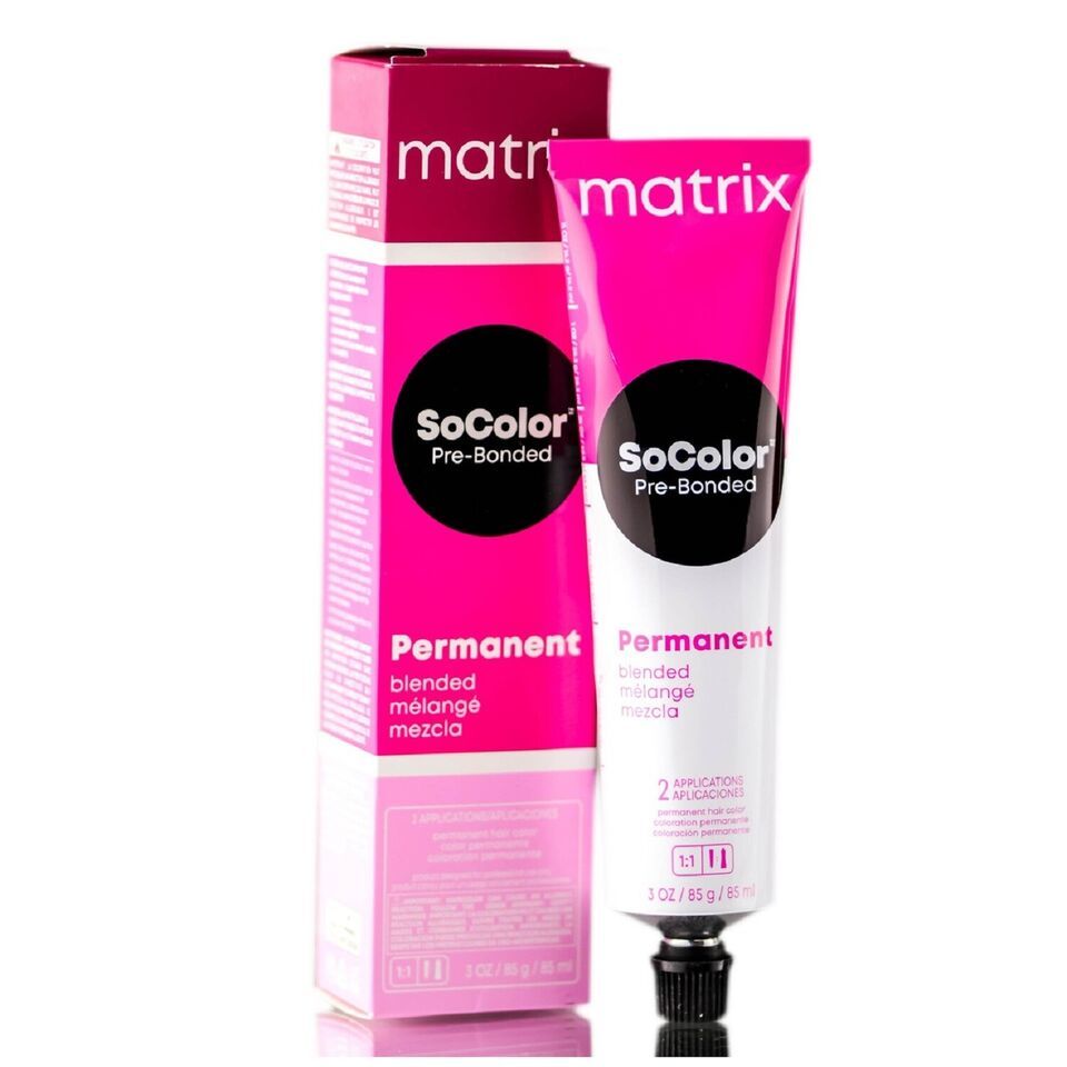 Matrix Socolor Pre-Bonded 9P Light Blonde Pearl Permanent Hair Color ...
