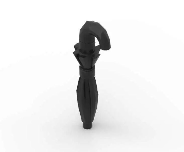 Building Umbrella Black For Minifigure Custom - LEGO (R) Minifigures