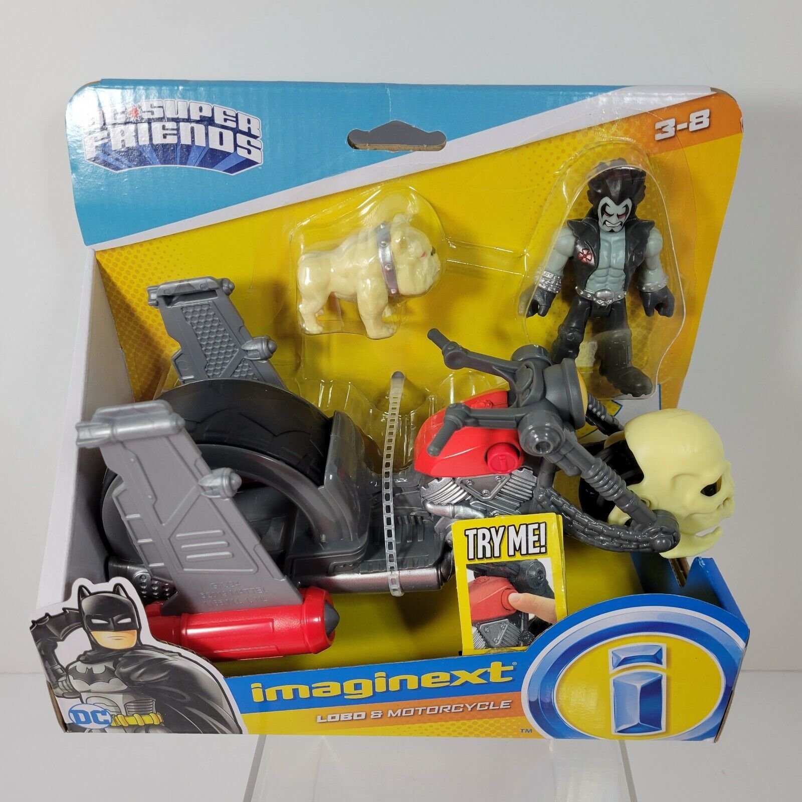 Fisher Price Imaginext DC Super Friends Lobo and Motorcycle Dog Dawg ...