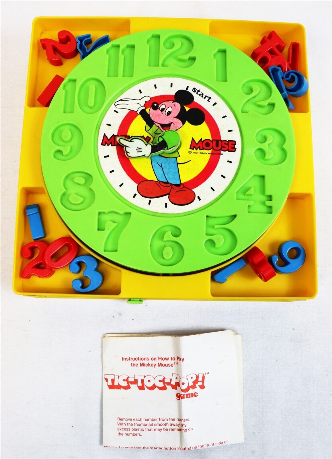 ORIGINAL Vintage 1978 DIsney Tic-Toc-Pop Mickey Mouse Board Game ...