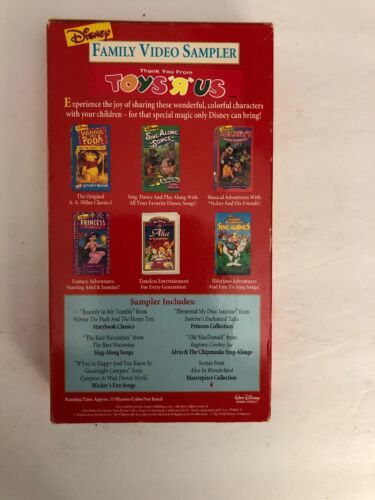 Disney Family Video Sampler VHS - VHS Tapes
