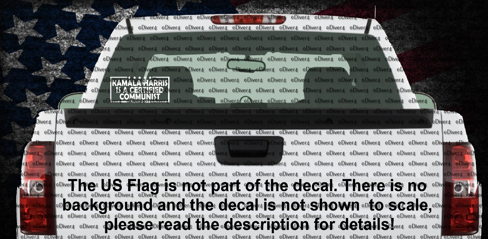 Kamala Harris Is A Certified Communist Trump 2024 Vinyl Decal Anti ...