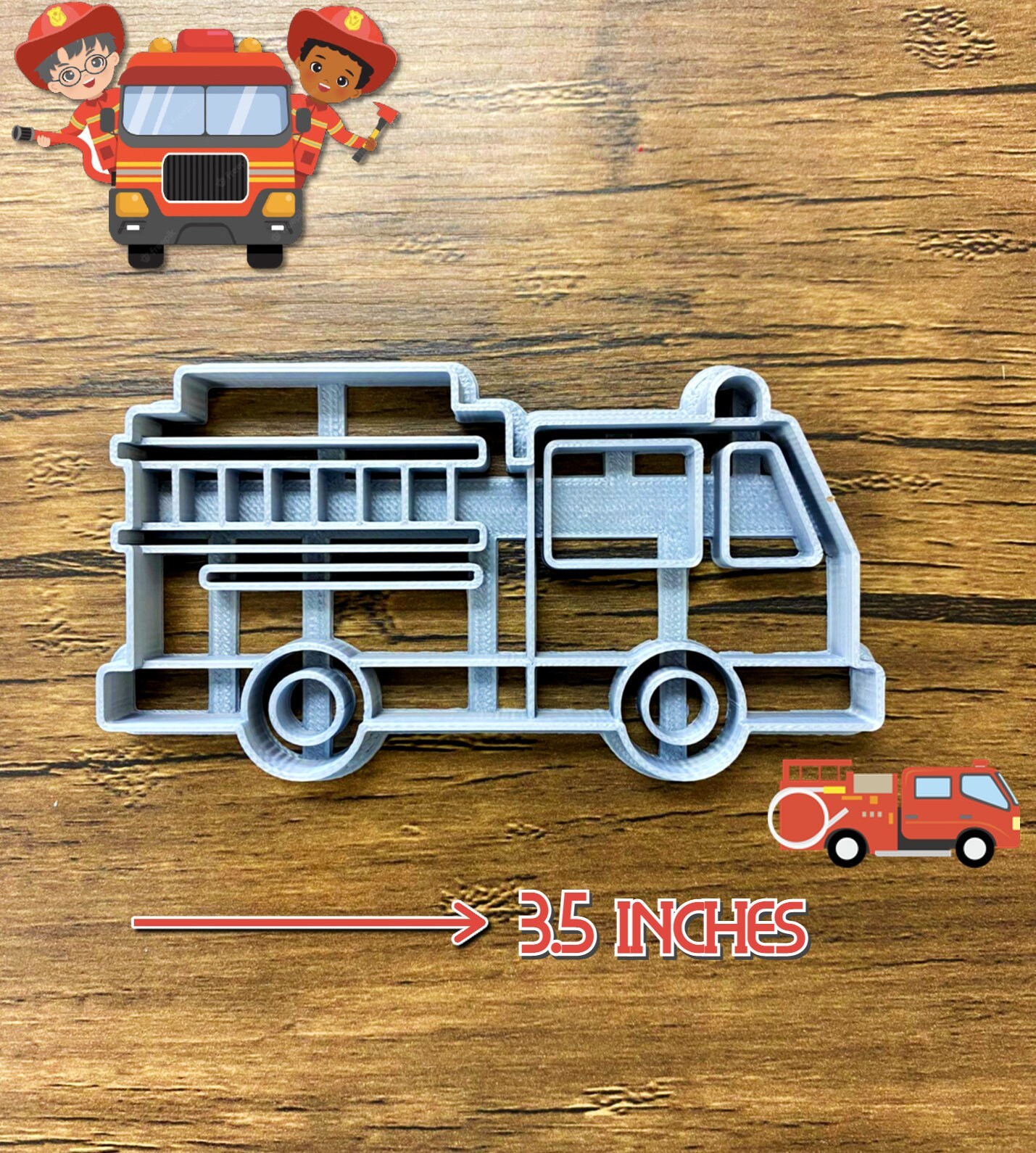Fire Fighting Set of 5 Cookie Cutters | Fire Helmet | Fire Extinguisher ...