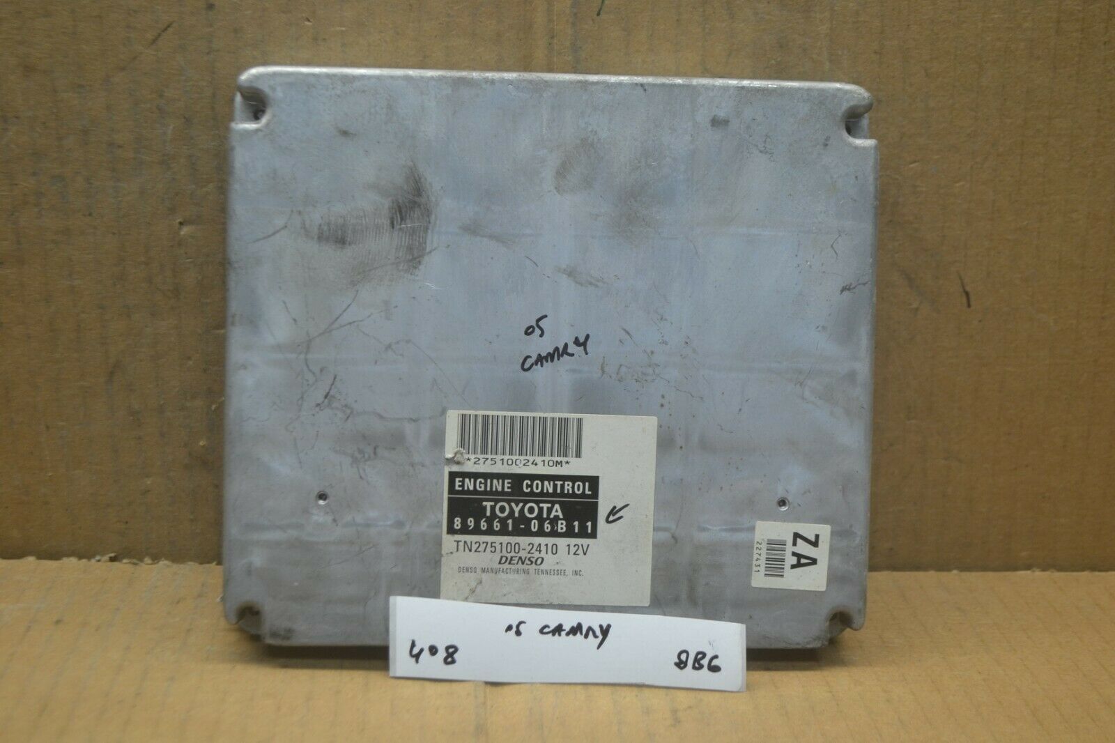 2005 Toyota Camry Engine Control Unit ECU 8966106B11 Module 408-8B6 ...