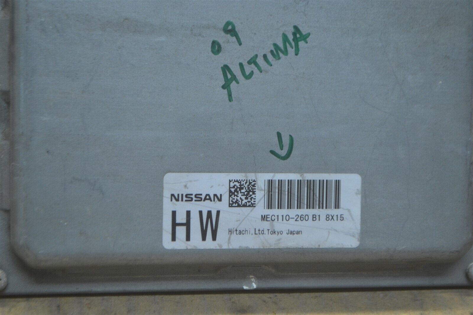 2009 Nissan Altima Engine Control Unit ECU MEC110260B1 Module 354-19b2 ...