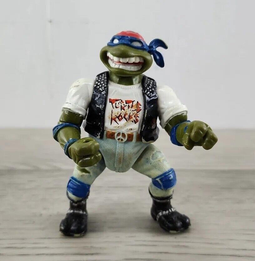 Vintage 1991 Teenage Mutant Ninja Turtles TMNT Classic Rocker Leo ...