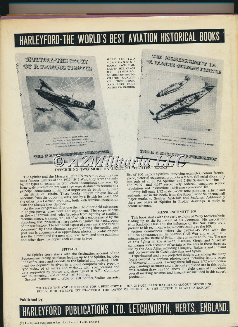 The Focke-Wulf 190 A Famous German Fighter Heinz J Nowarra - Books