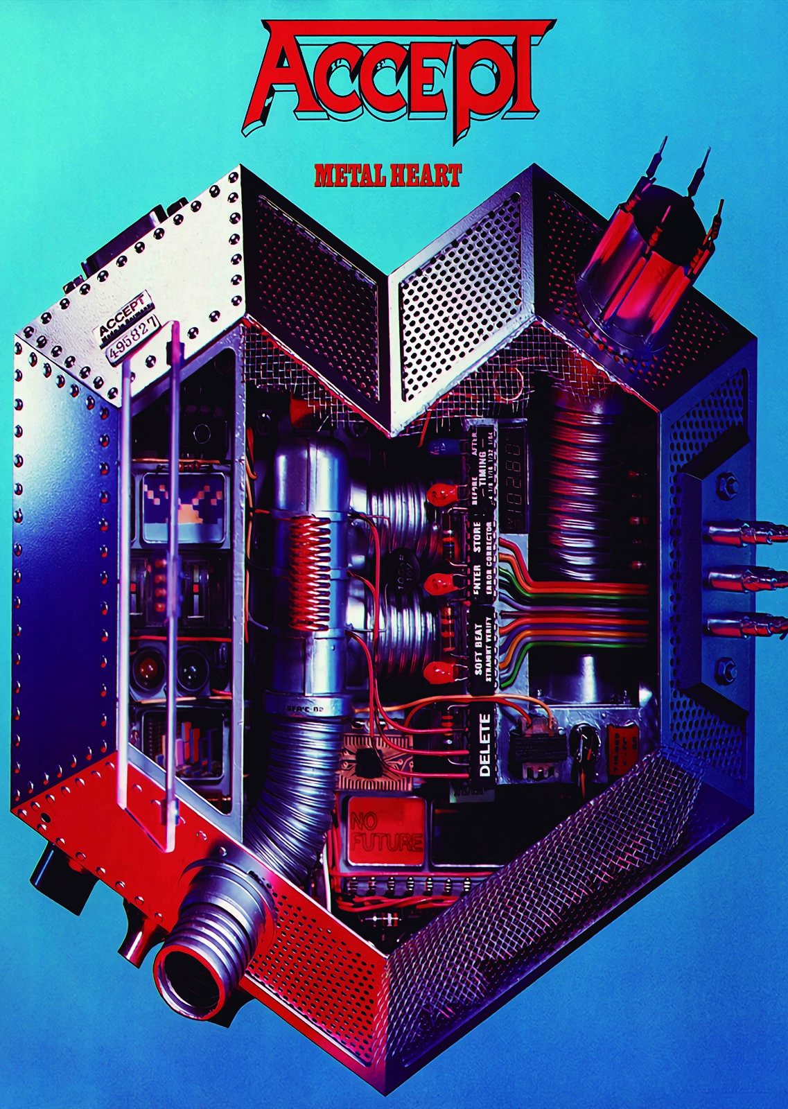 ACCEPT Metal Heart FLAG CLOTH POSTER BANNER Heavy Metal - Other