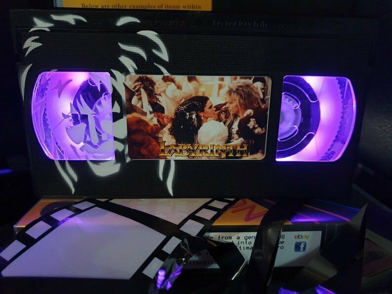 Retro VHS Night Light table lamp,Labyrinth With Art Work!Amazing Gift ...