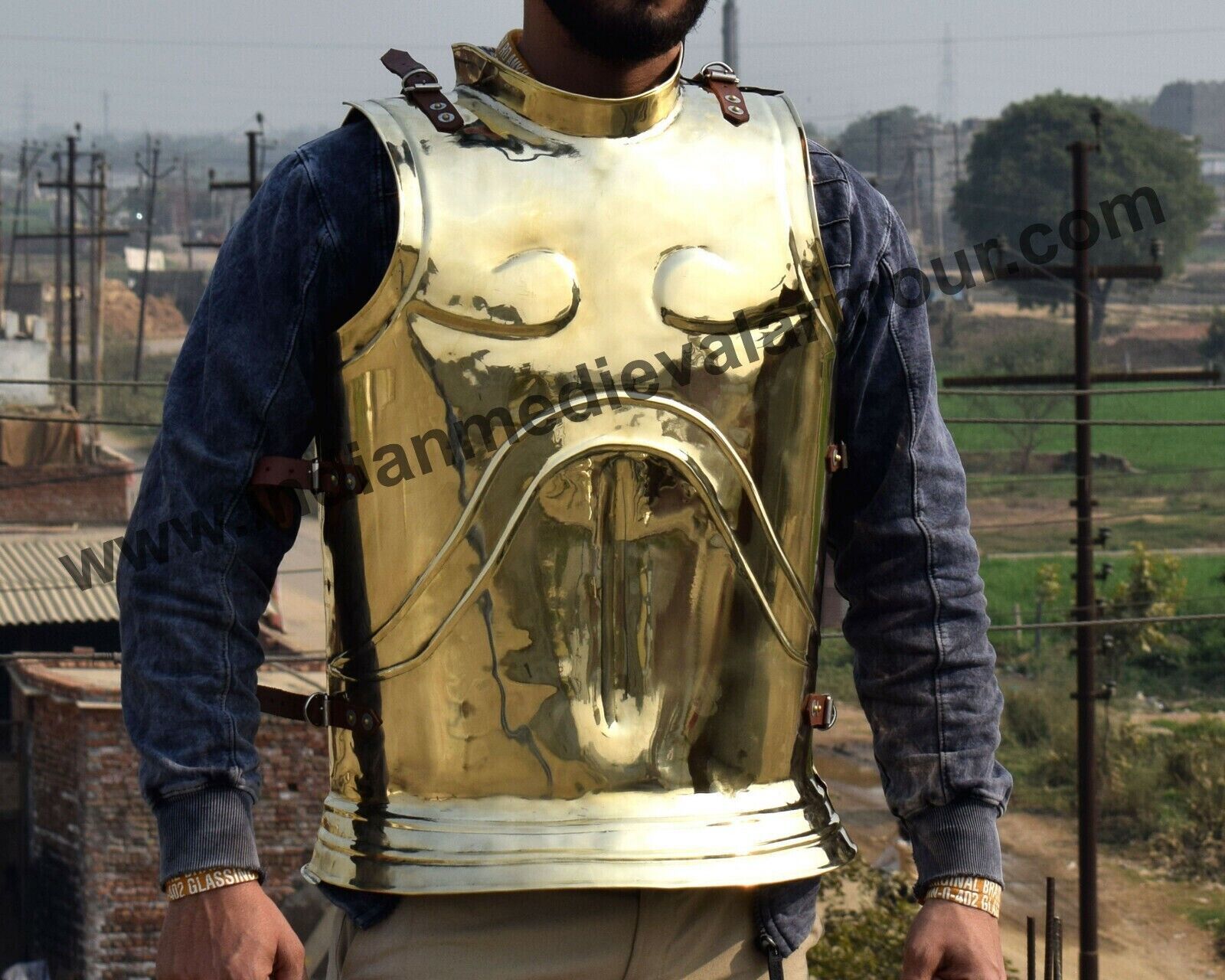 Ancient Brass Greek Body Armour Brass Bell Cuirass Medieval Greek Plate ...