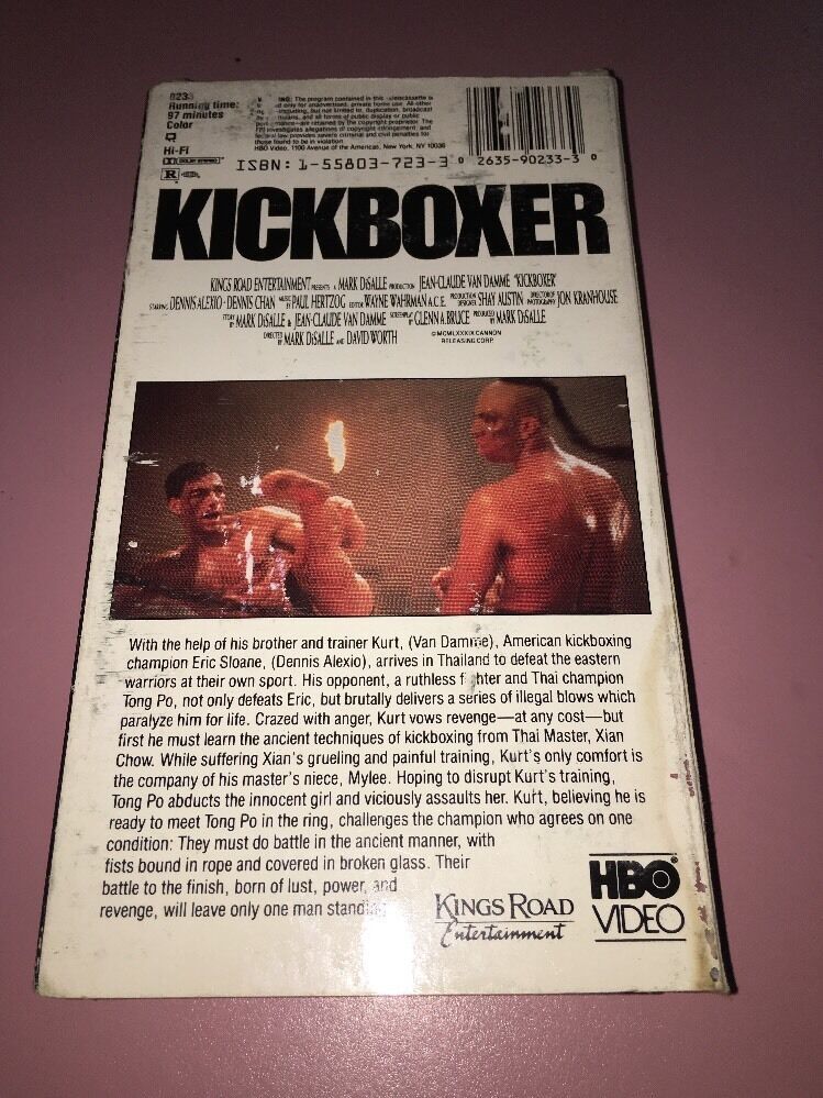 Kickboxer (VHS, 1998) Jean-Claude Van Damme - VHS Tapes
