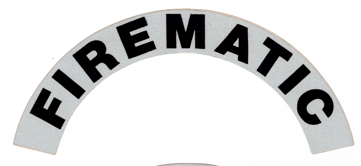 FIREMATIC - Highly Reflective FIRE HELMET CRESCENT DECALS - A PAIR ...