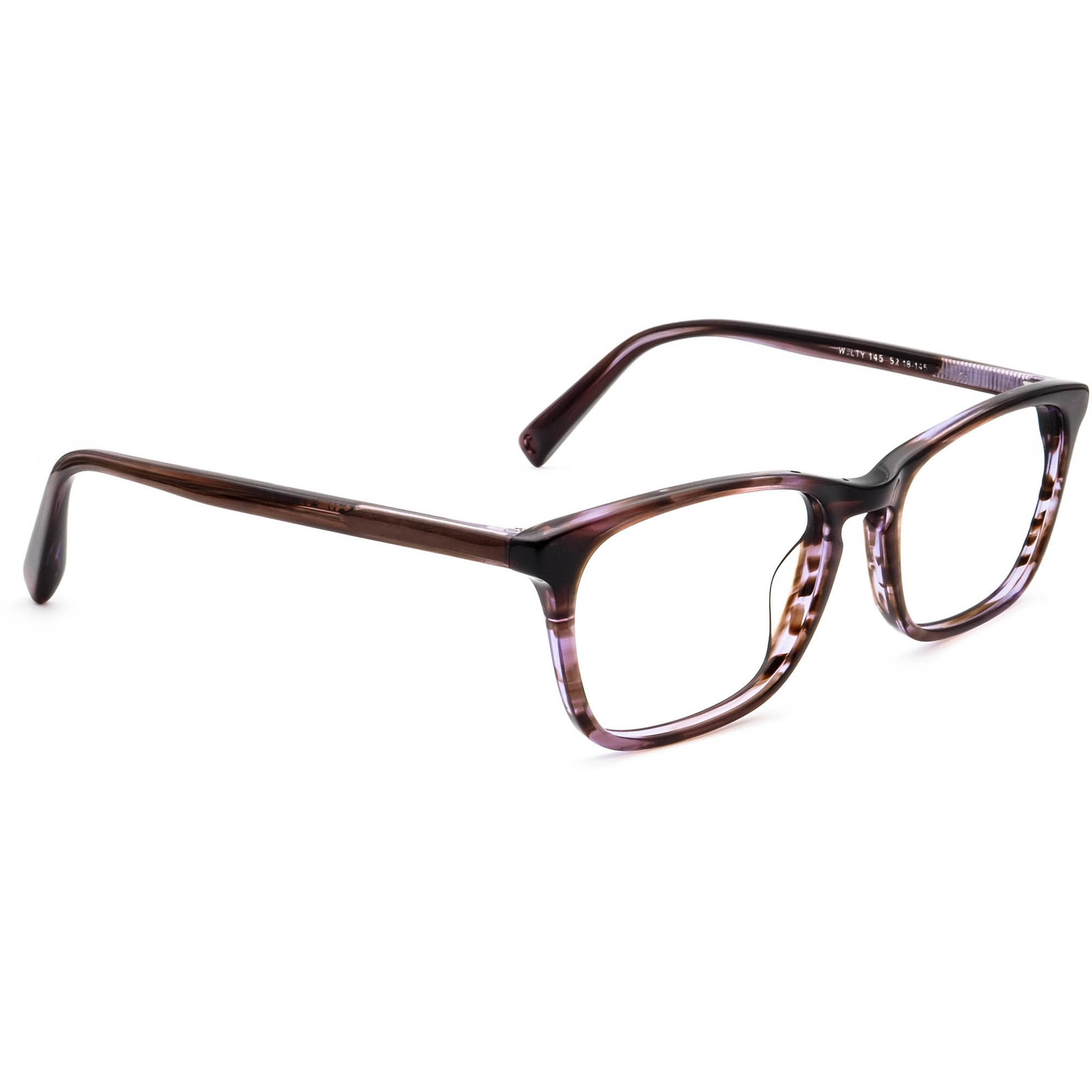 Warby Parker Eyeglasses Welty 145 Violet Tortoise Rectangular Frame 52 ...