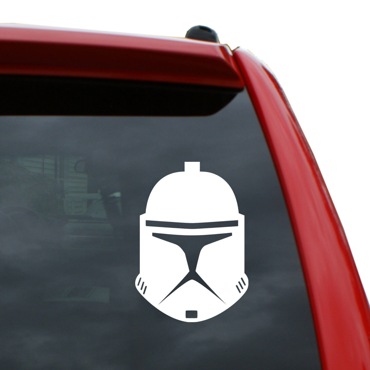 Star Wars / Clone Trooper Vinyl Decal Sticker | Color: White | 5" tall ...