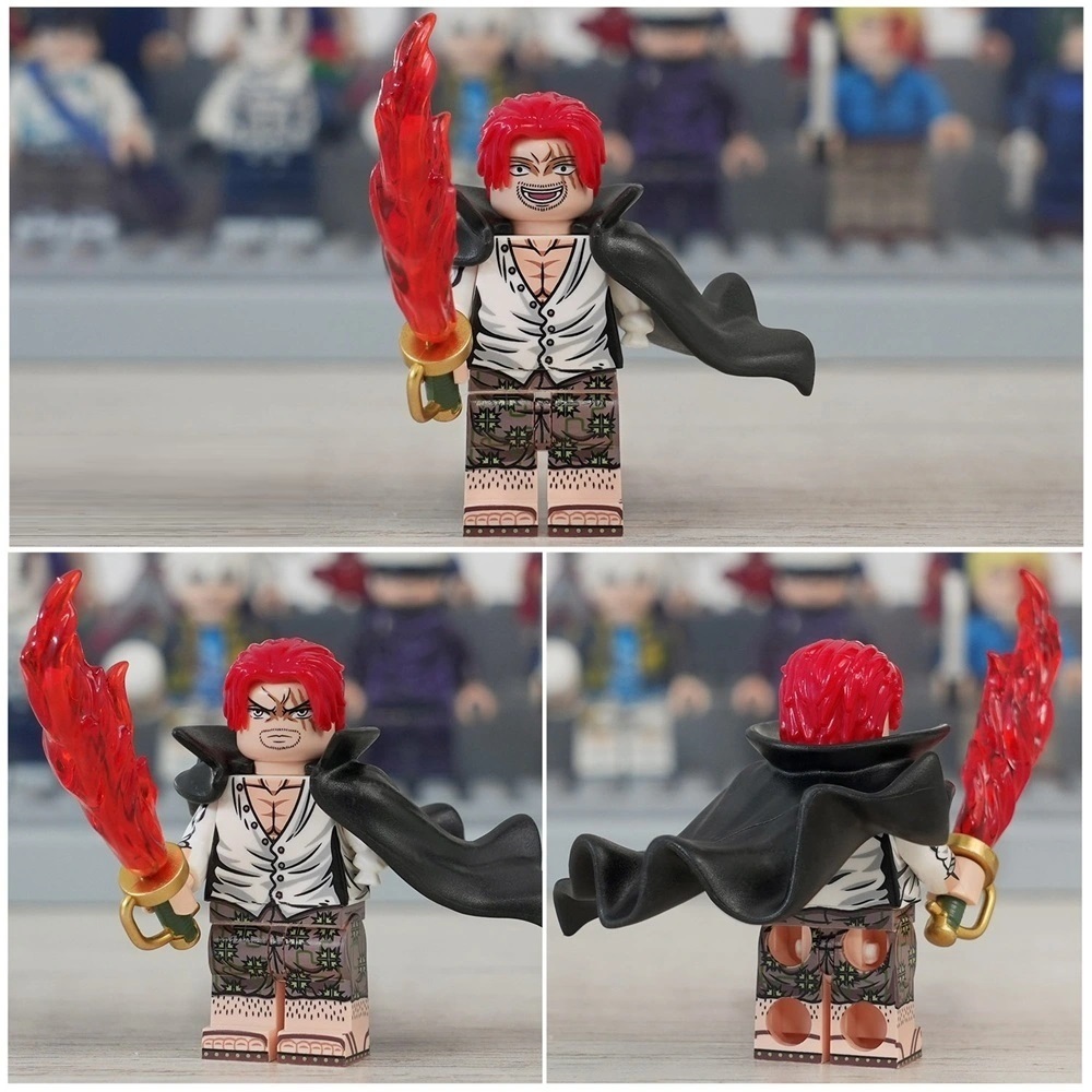 Shanks (Red Hair) One Piece Lego Compatible Minifigure Bricks Toys ...
