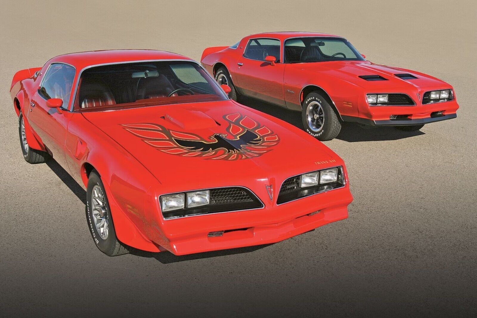 1977 Pontiac Firebird Trans Am and Formula red | 24X36 inch POSTER ...