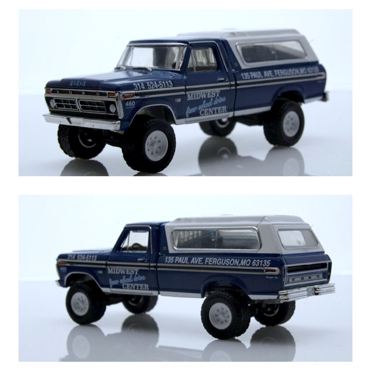 1:64 Scale Diecast Model 1974 Ford F-250 Lifted Off Road 4x4 Pickup ...