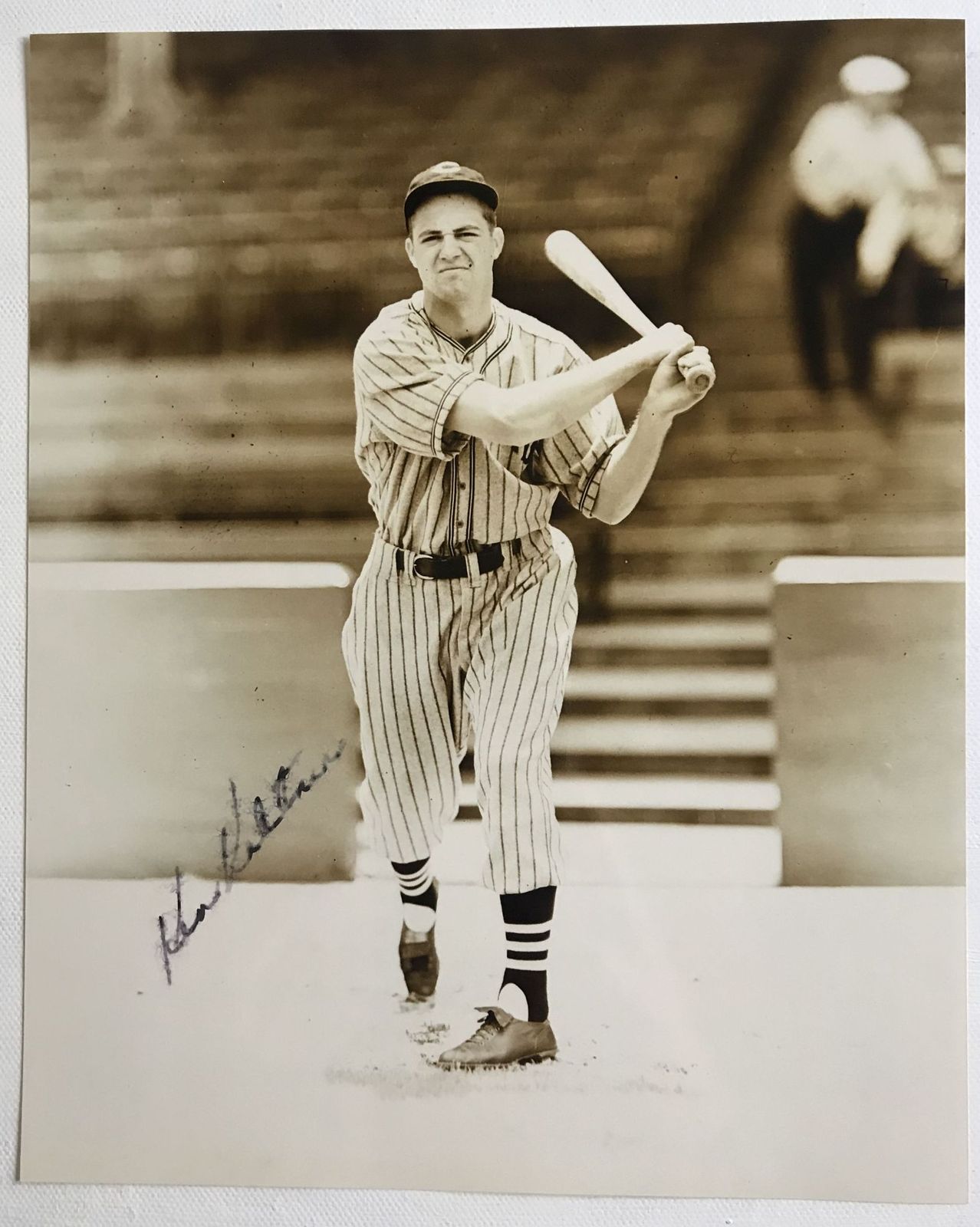 Ken Keltner Signed Autographed Glossy 8x10 Photo (smudged) - COA/HOLO ...