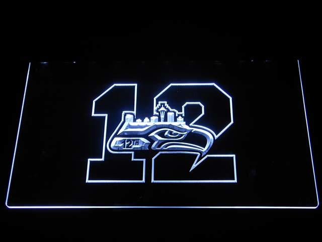 Seattle Seahawks 12th Man LED Neon Sign Light Football Club NFL - Other ...