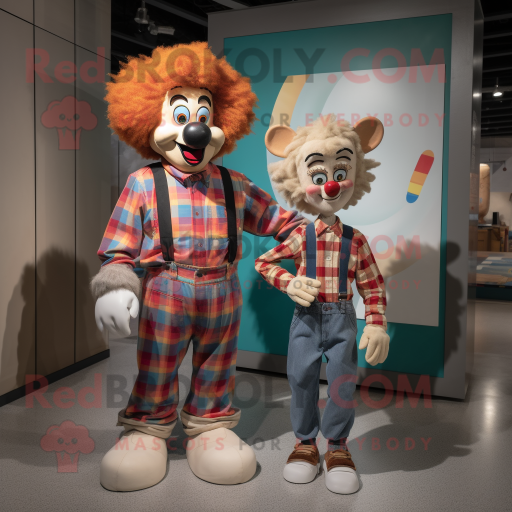 Tan Clown mascot costume character dressed and similar items