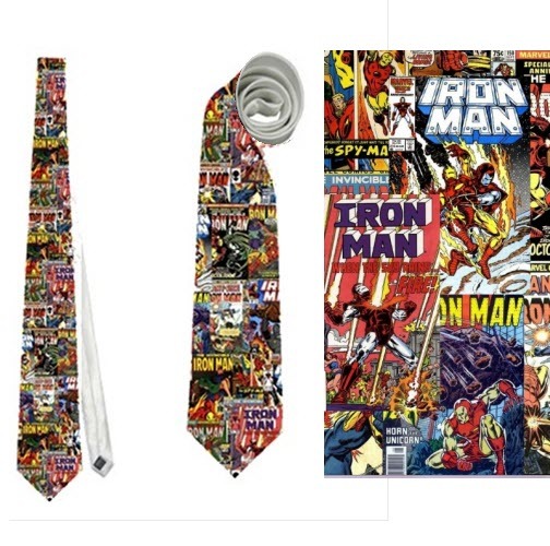 Necktie Halloween Ironman Iron Man Tony Stark Cosplay - Men's Accessories