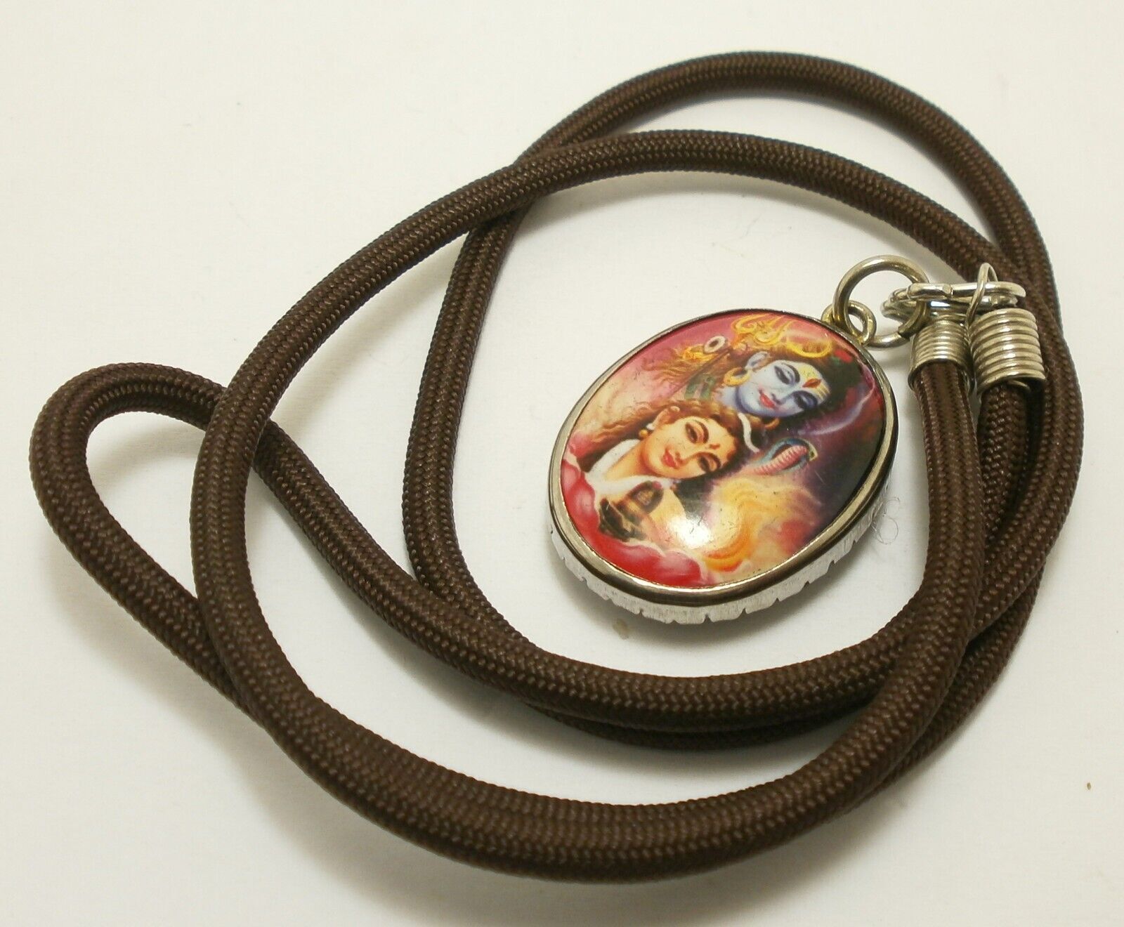 LORD SHIVA MAHADEV MAA UMA PARVATI DEVI SHAKTI BLESS OM PENDANT LOCKET ...