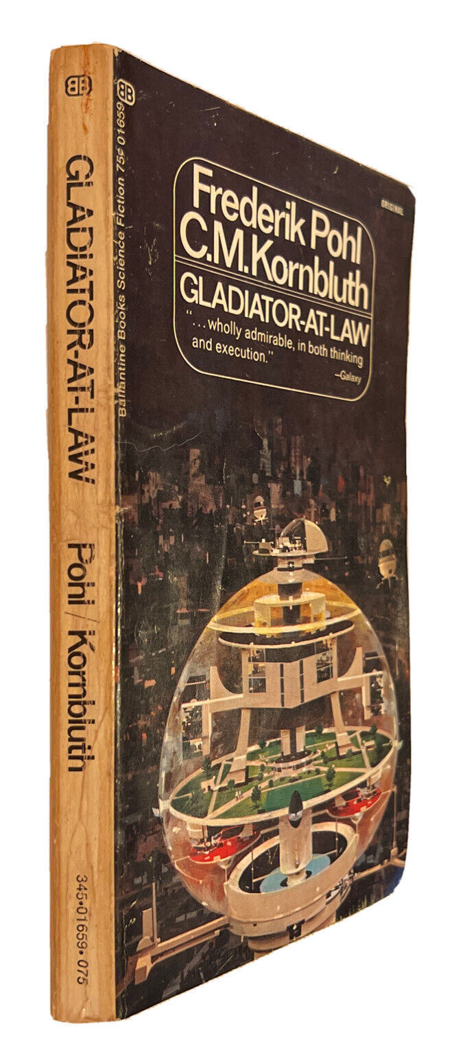 Gladiator-At-Law Frederik Pohl C.M. Kornbluth Vintage Sci-Fi Book 1969 - Books