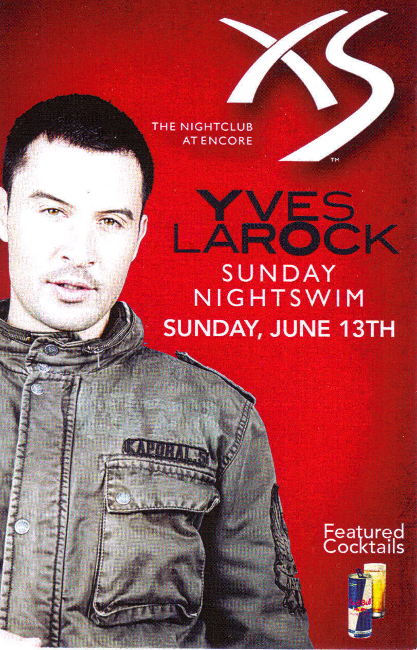 YVES LAROCK Sun NightSwim XS Nightclub WYNN Vegas Card - DVDs & Blu-ray ...