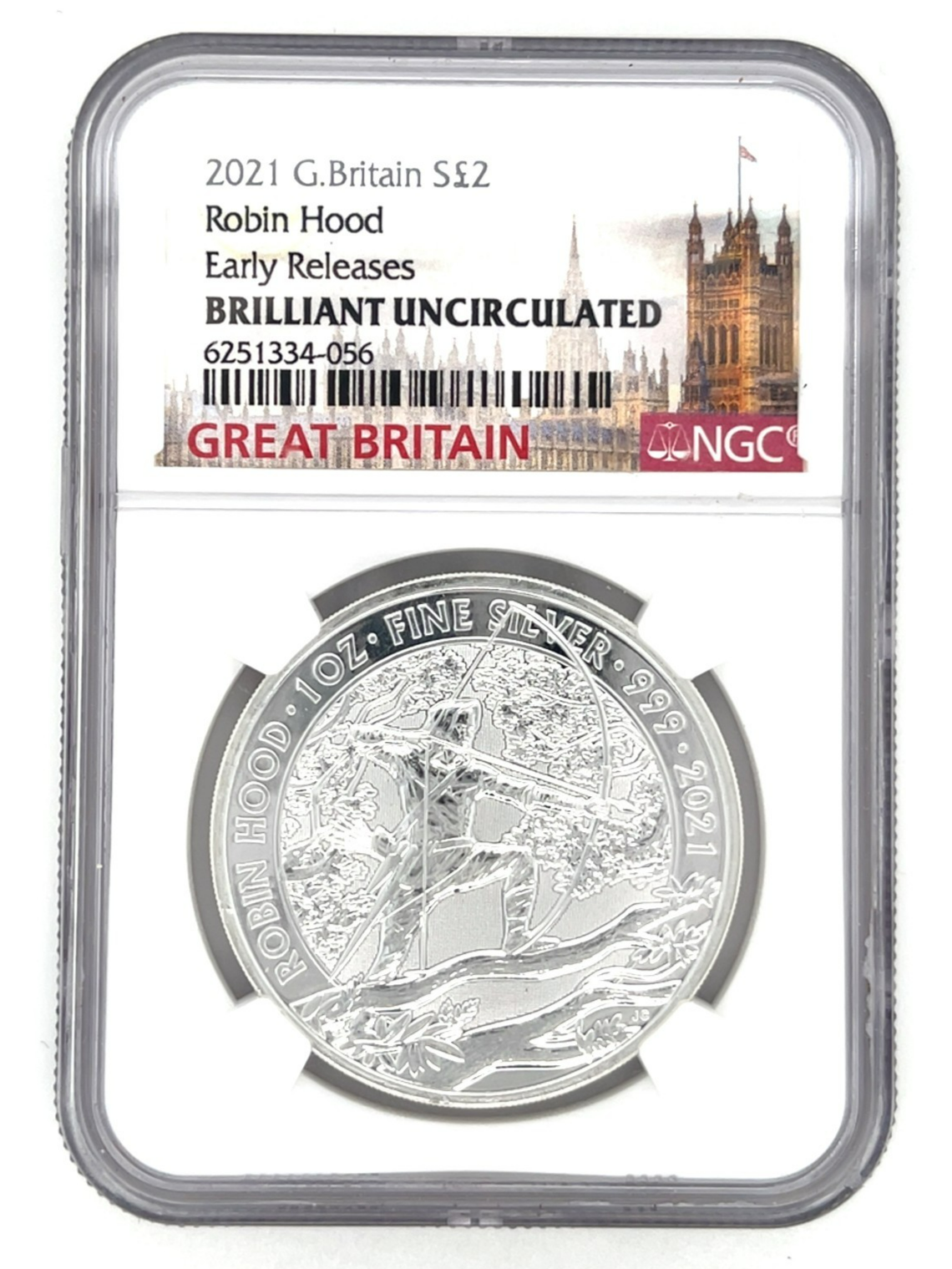 2021 G. Britannia S£2 Robin Hood Prime Uscite NGC Brillante Non ...