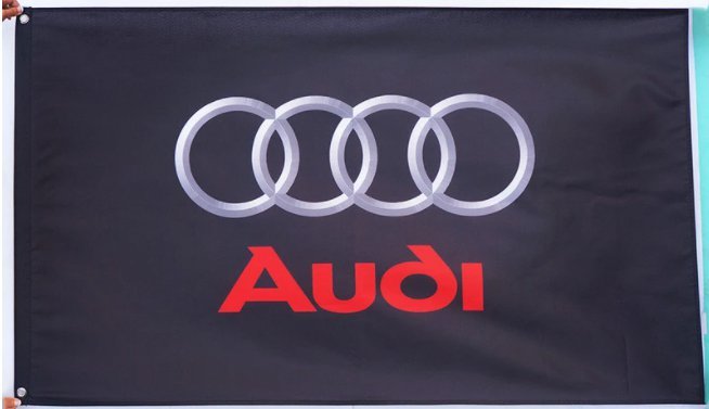 Audi Flag 3X5 Ft Polyester Banner USA 90x150cm - Decorative