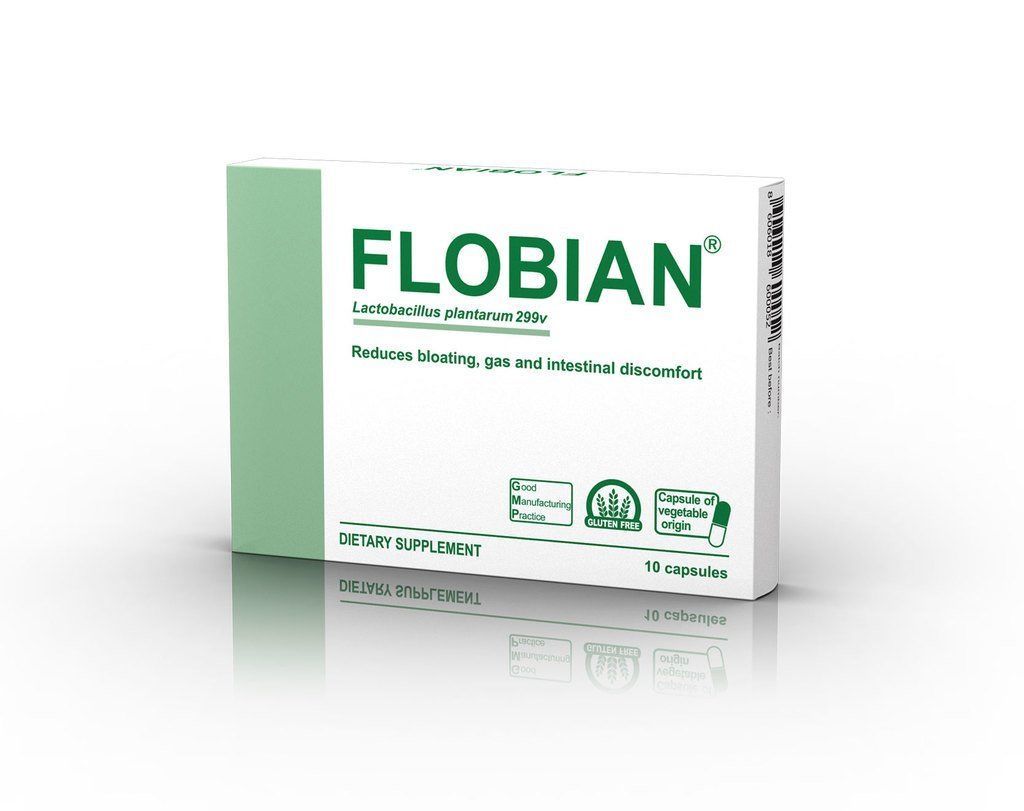 Flobian Natural choice for flatulence and irritable colon 10 capsules ...