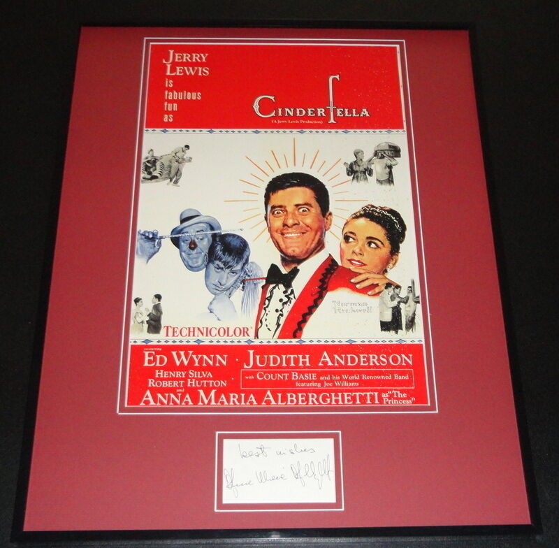Anna Maria Alberghetti Signed Framed 16x20 Cinderfella Poster Display ...
