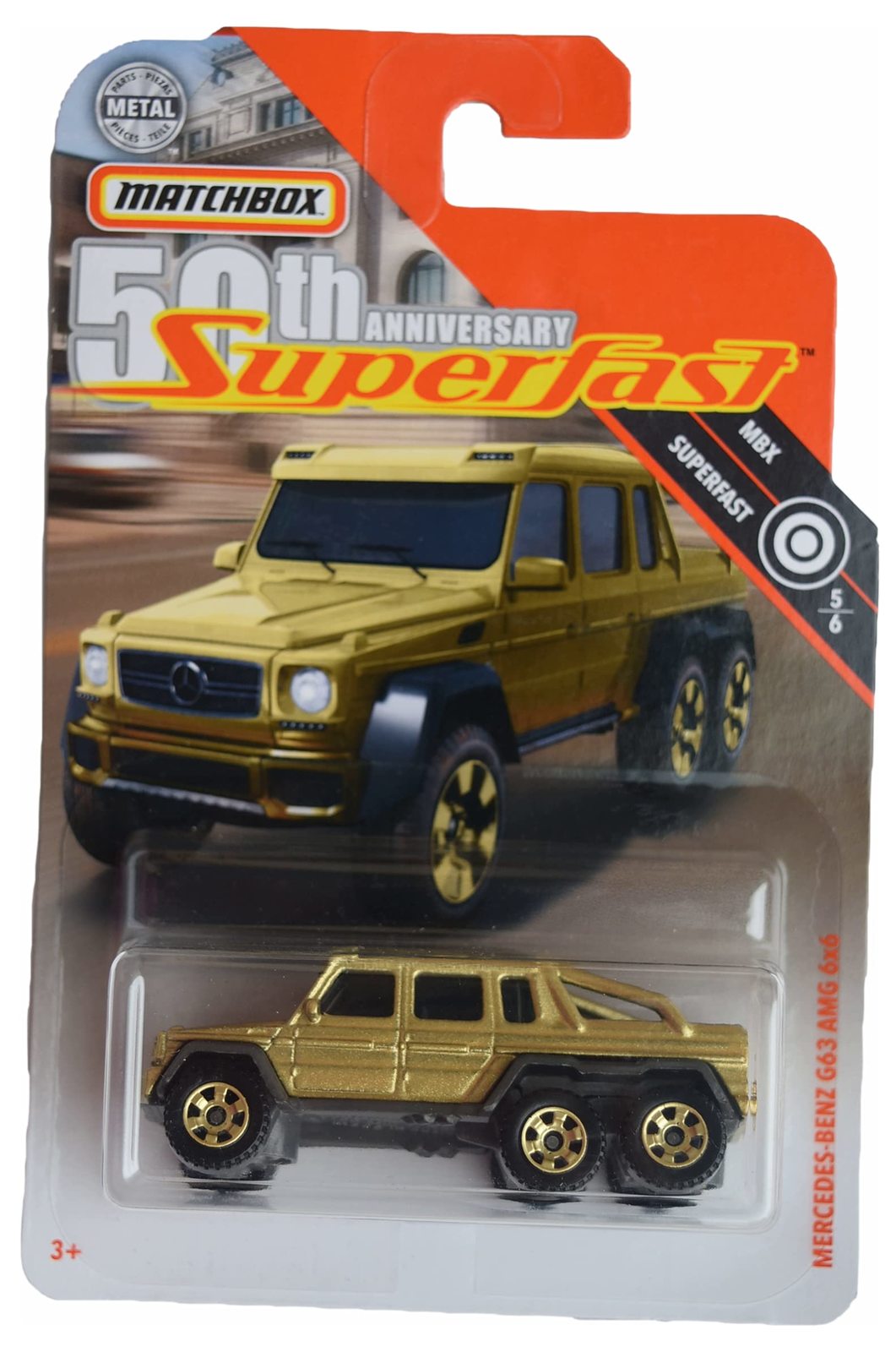 Matchbox Mercedes Genz G63 AMG 6x6, Superfast 5/6 [Gold] - Toys & Hobbies