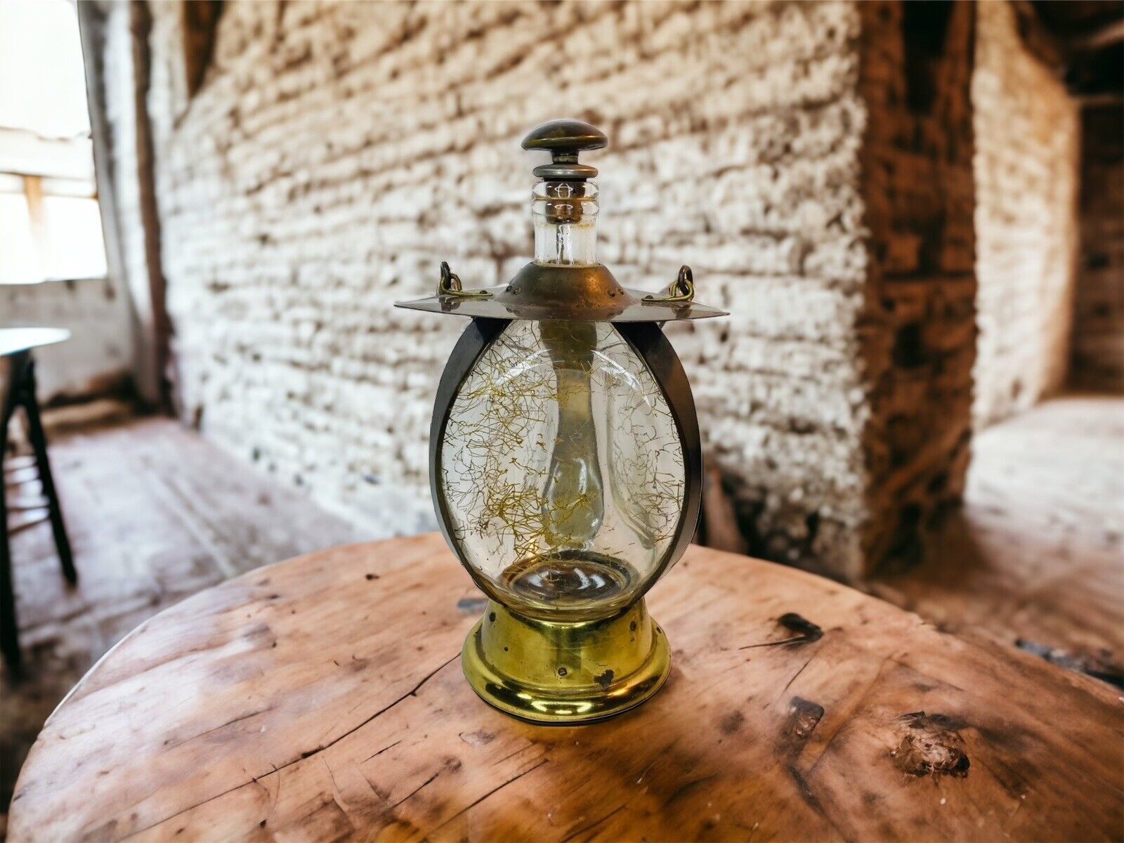 Mid-Century Modern Musical Liquor Decanter Copper Brass Glass How Dry I ...