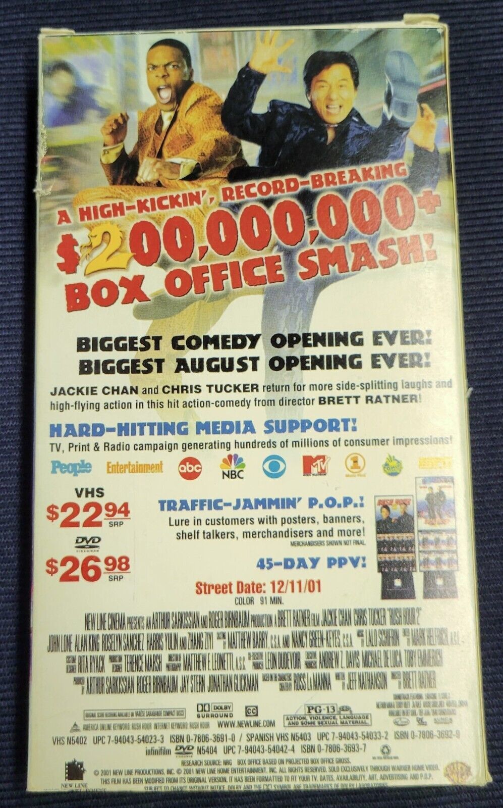 Rush Hour 2 (VHS, 2001) Chris Tucker Jackie Chan - VHS Tapes Rush Hour 2 (VHS, 2001) Chris Tucker Jackie Chan - VHS Tapes