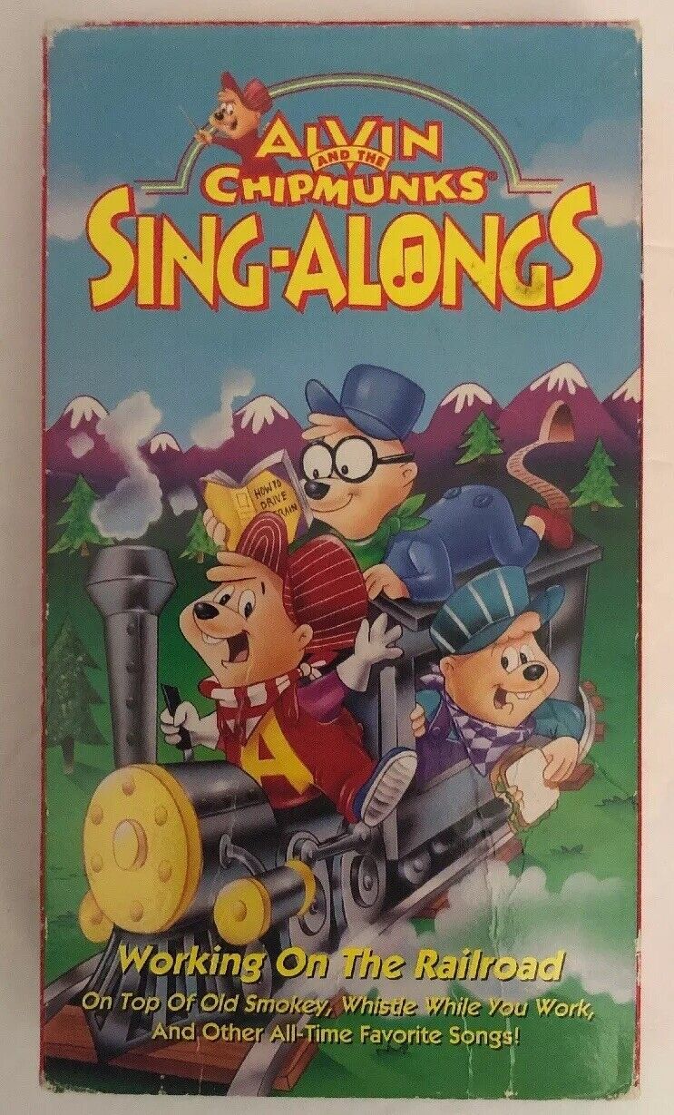 VHS Alvin and the Chipmunks Sing-Alongs Working On The Railroad-TESTED ...