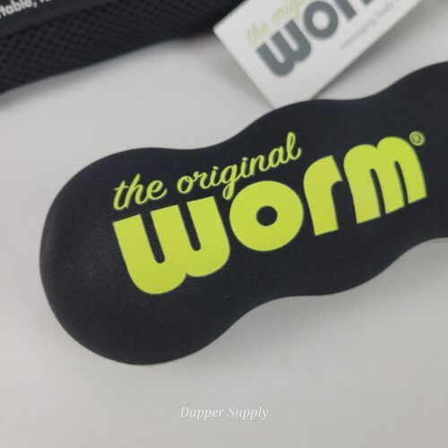 The Original Worm Portable massage Body Roller Ball Black 9" - Massagers