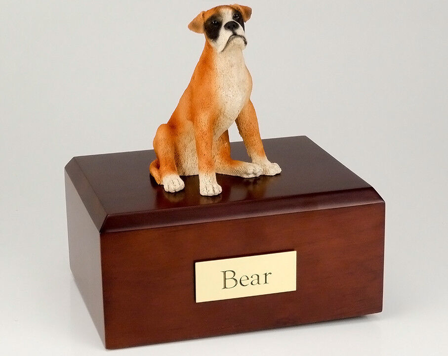 Boxer Pet Funeral Cremation Urn Engraved Available in 3 Different ...