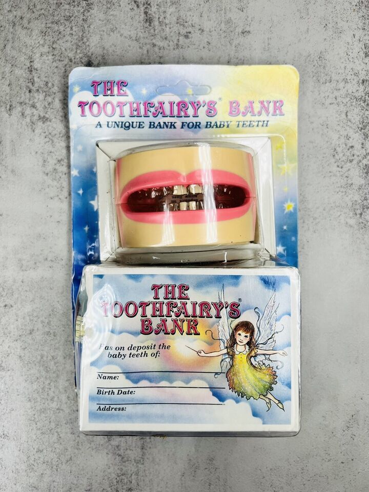 Vintage The ToothFairy's Baby Tooth Bank 80s Unique Weird Kitschy Teeth ...