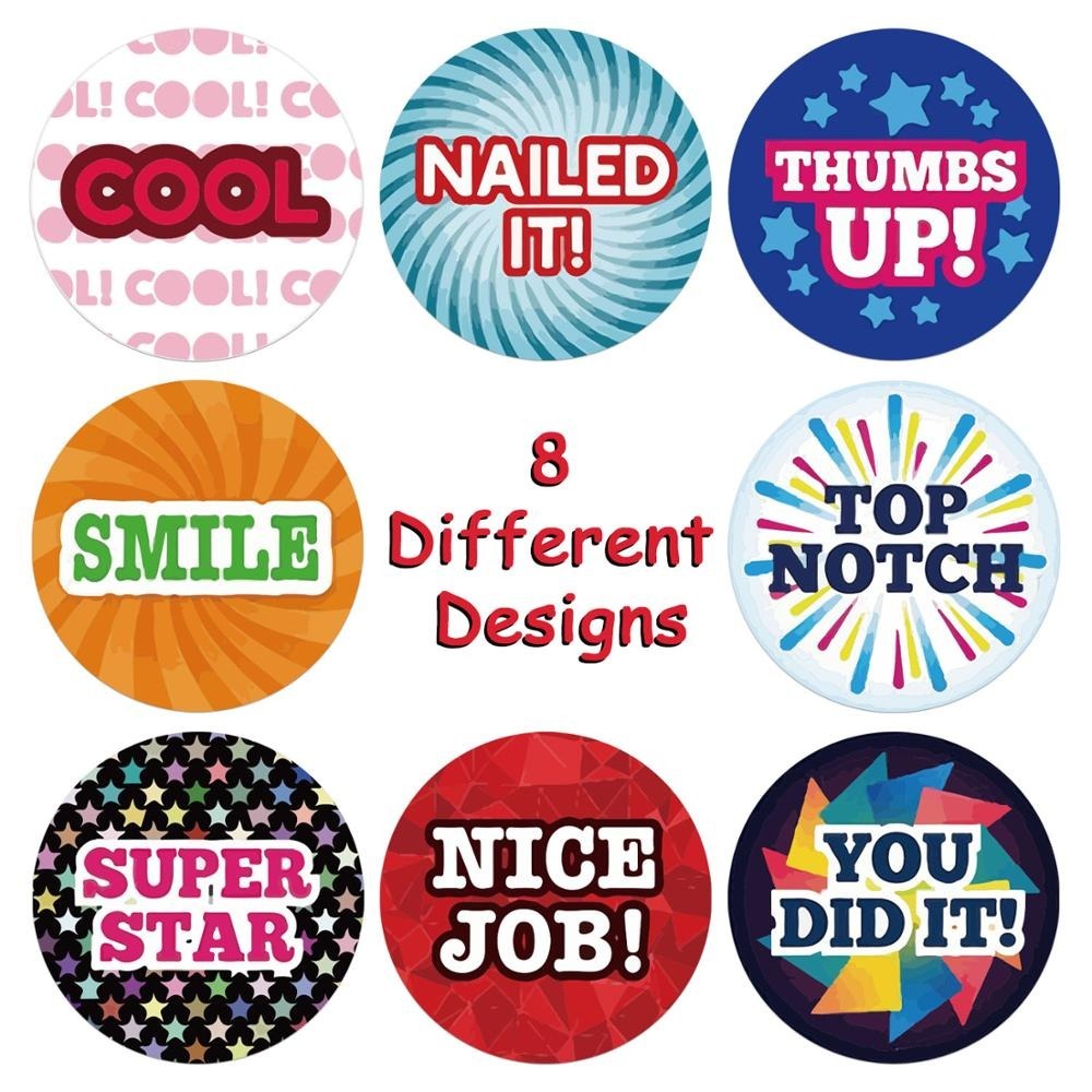 8 Designs Cute Stickers English Reward and similar items