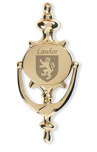 Lawlor Irish Coat of Arms Brass Door Knocker - Other Paint & Varnish