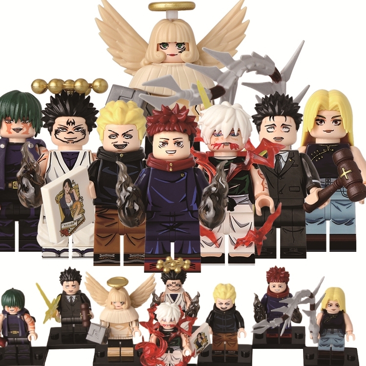 8pcs Jujutsu Kaisen Sukuna Satoru Yuji Itadori Maki Yuki Hana ...