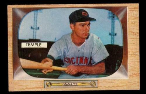 Vintage 1955 BASEBALL Card BOWMAN #31 JOHNNY TEMPLE 2nd Base Cincinnati ...