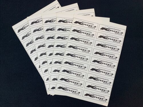 NEW! 90 Kmart Labels Self-Adhesive Black Letters White Background ...