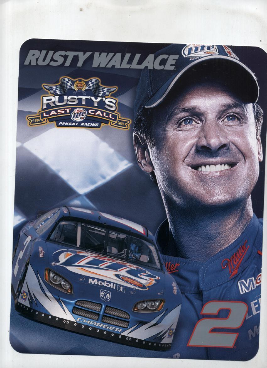 Lot 13 NASCAR Rusty Wallace Promo Cards Postcards Souvenirs Photos ...