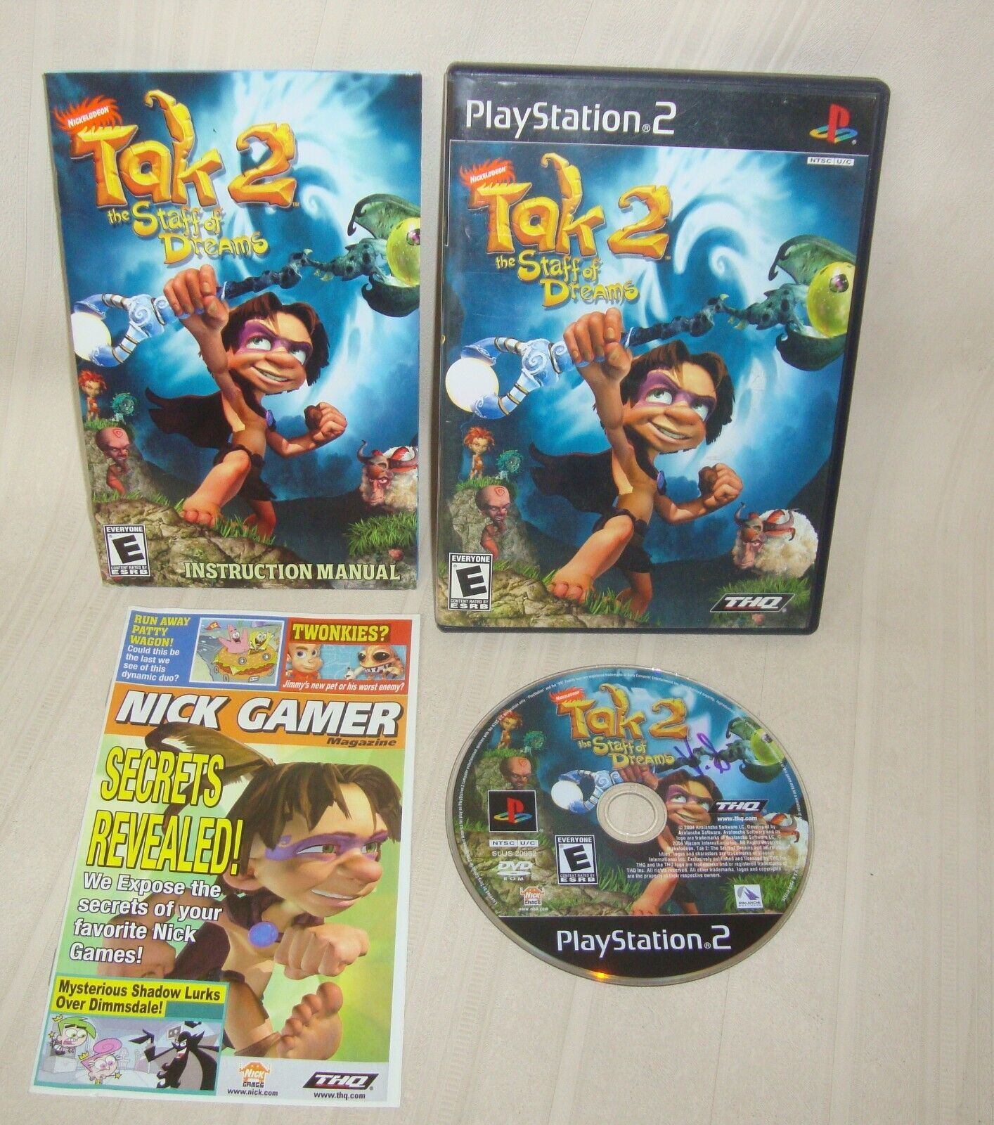 Tak 2: The Staff of Dreams Nickelodeon PS2 (Playstation 2) Complete ...
